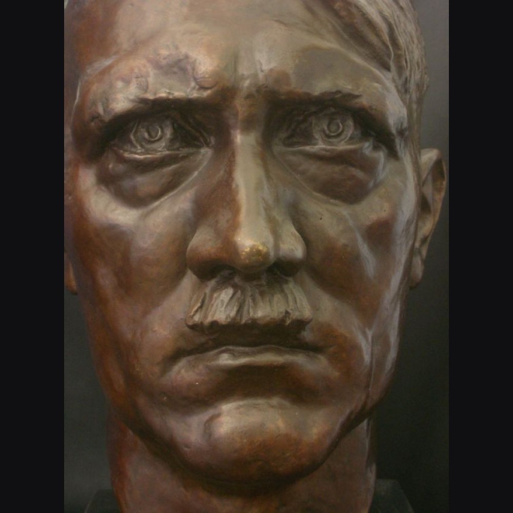 Adolf Hitler Bronze Bust 2x Life- (Walther Wolff) 1933
